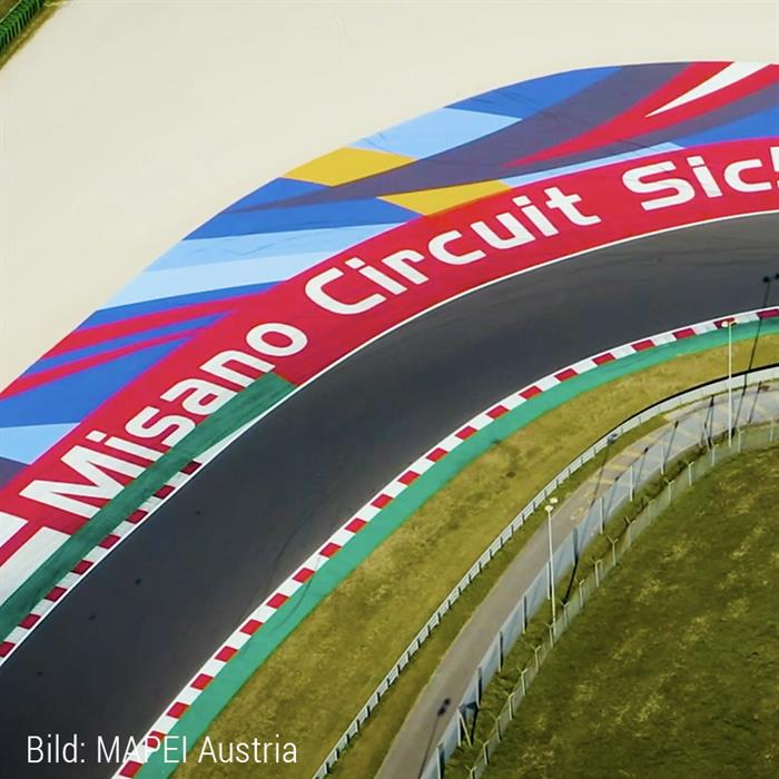 Marking colors for race tracks, Floor marking materials - STRAMAT ...