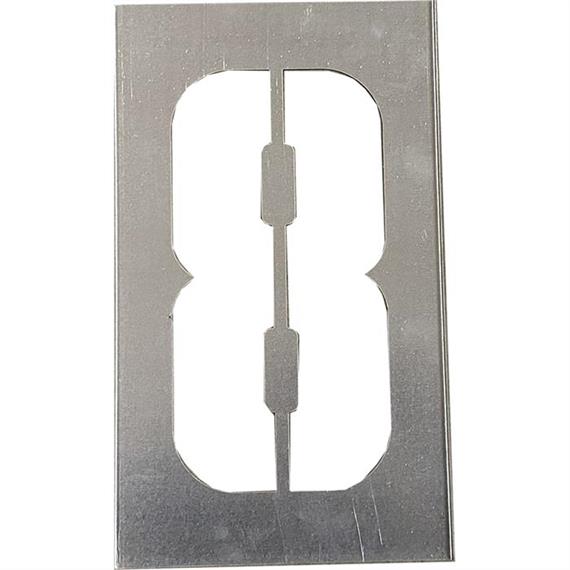 Marking stencils for metal numbers 20 cm high - Number 8, Metal marking ...