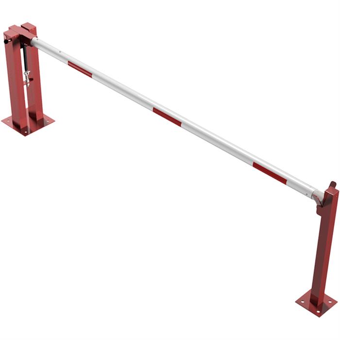 Barrière manuelle avec ressort à gaz et poteau d'appui fixe - STRAMAT ...